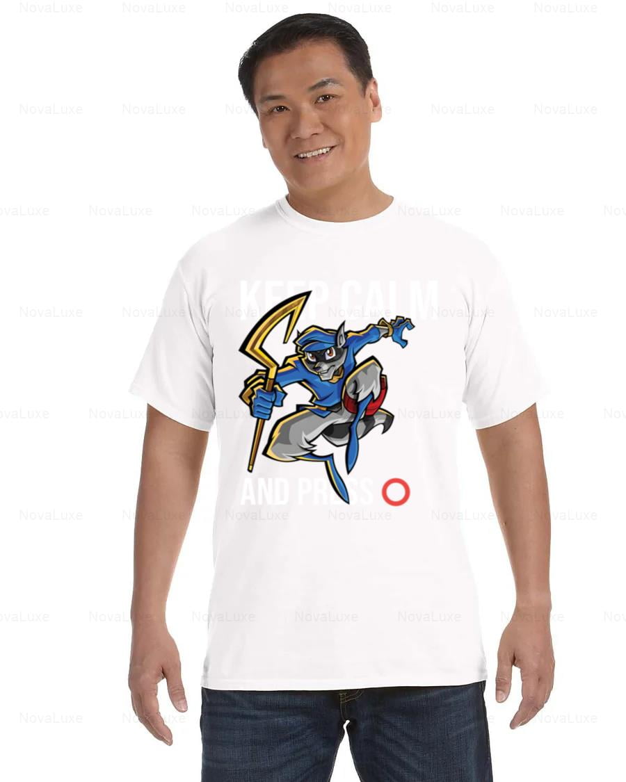 Sly Cooper Keep Calm And Press O Funny Gamer Retro Video Game Comfort ...
