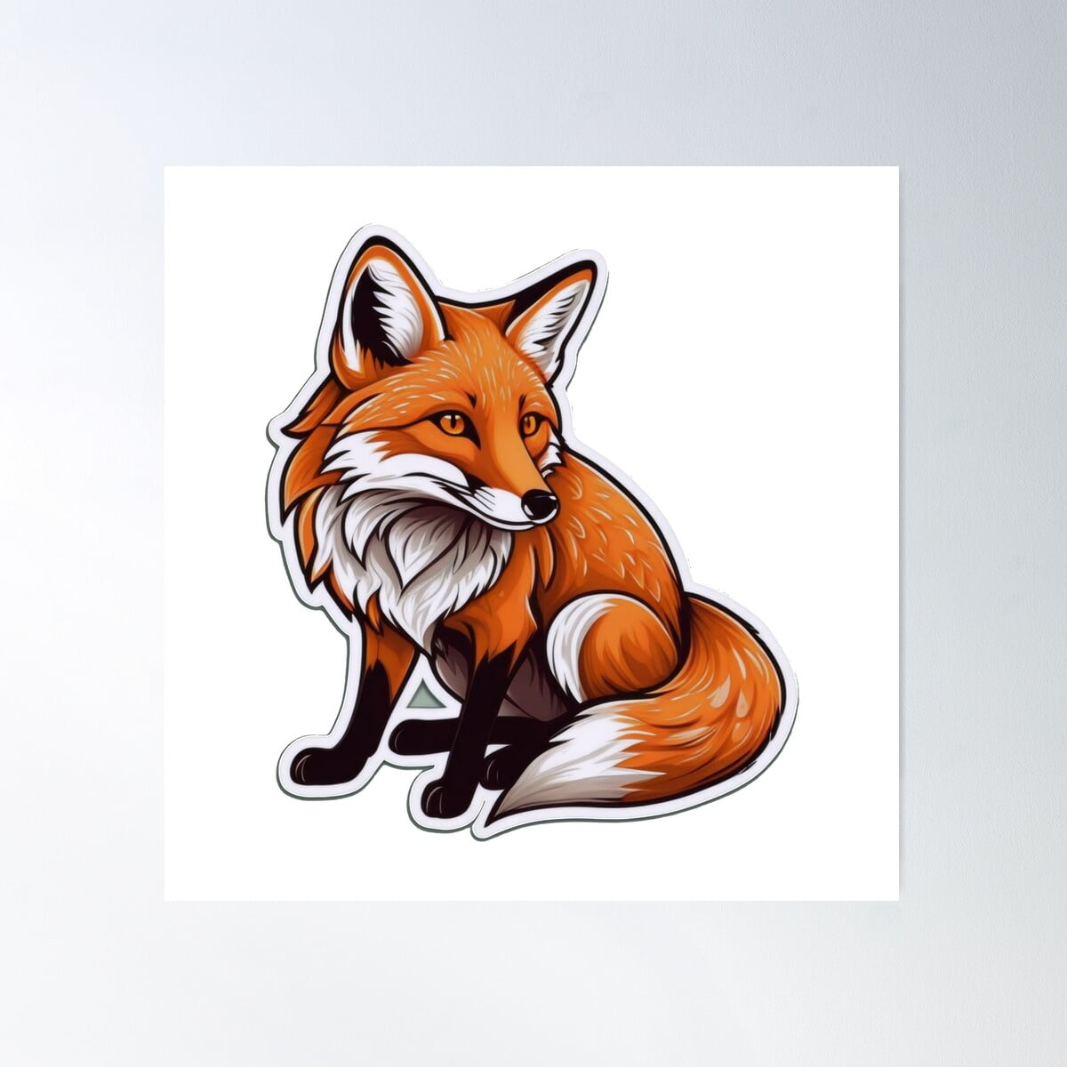 Sly Fox: Nature'S Elegant Trickster Poster Wall Art, Modern Wall Decor ...