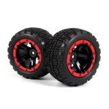 Slyder ST Wheels & Tires, Black & Red - Walmart.com