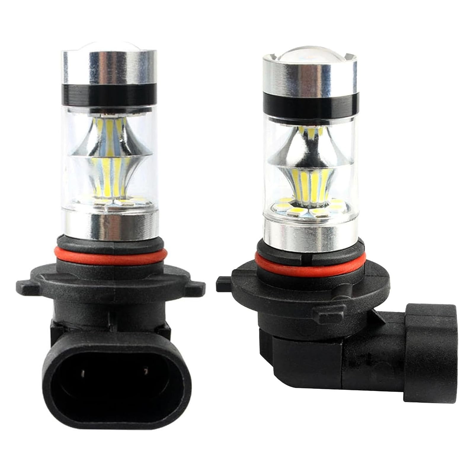 Slykew 2 Pack 9005/9006 CM31 LED Car Fog Light Bulb, 12V 100W Low Beam ...