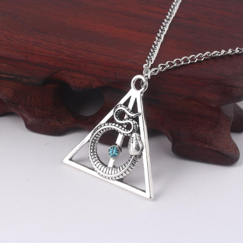 Slytherin Snake Necklace Hogwarts Deathly Hallows Sort Hat Time Turner ...