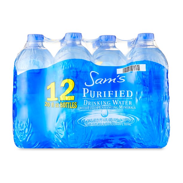 Sm. Choice Purified Drinking Water, 20 fl oz, 12 Count Bottles ...