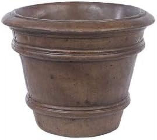 Sm Double Rim Planter- 12"Tall x 15"d- Java - Walmart.com
