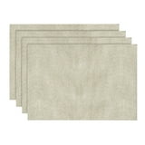 Sm:)e Beige Placemats 12 x 18 Inch Set of 4, Seasonal Washable Kitchen ...
