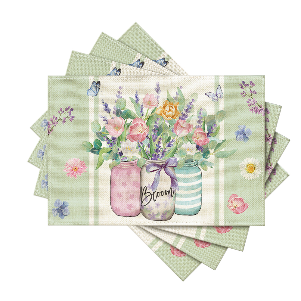 Cala Home "Blue Delft Vases" Premium Decorative Hardboard Cork Back ...