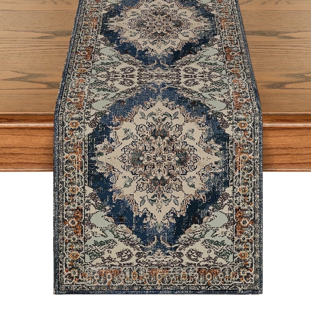 Sm:)e Boho Bohemia Table Runner, Country Rustic Farmhouse Kitchen ...