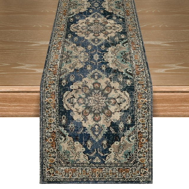 Sm:)e Boho Bohemia Table Runner, Country Rustic Farmhouse Kitchen ...