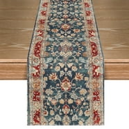 Mexican Floral Beige Dining Table Runner 72 inches Long, Cinco De Mayo ...