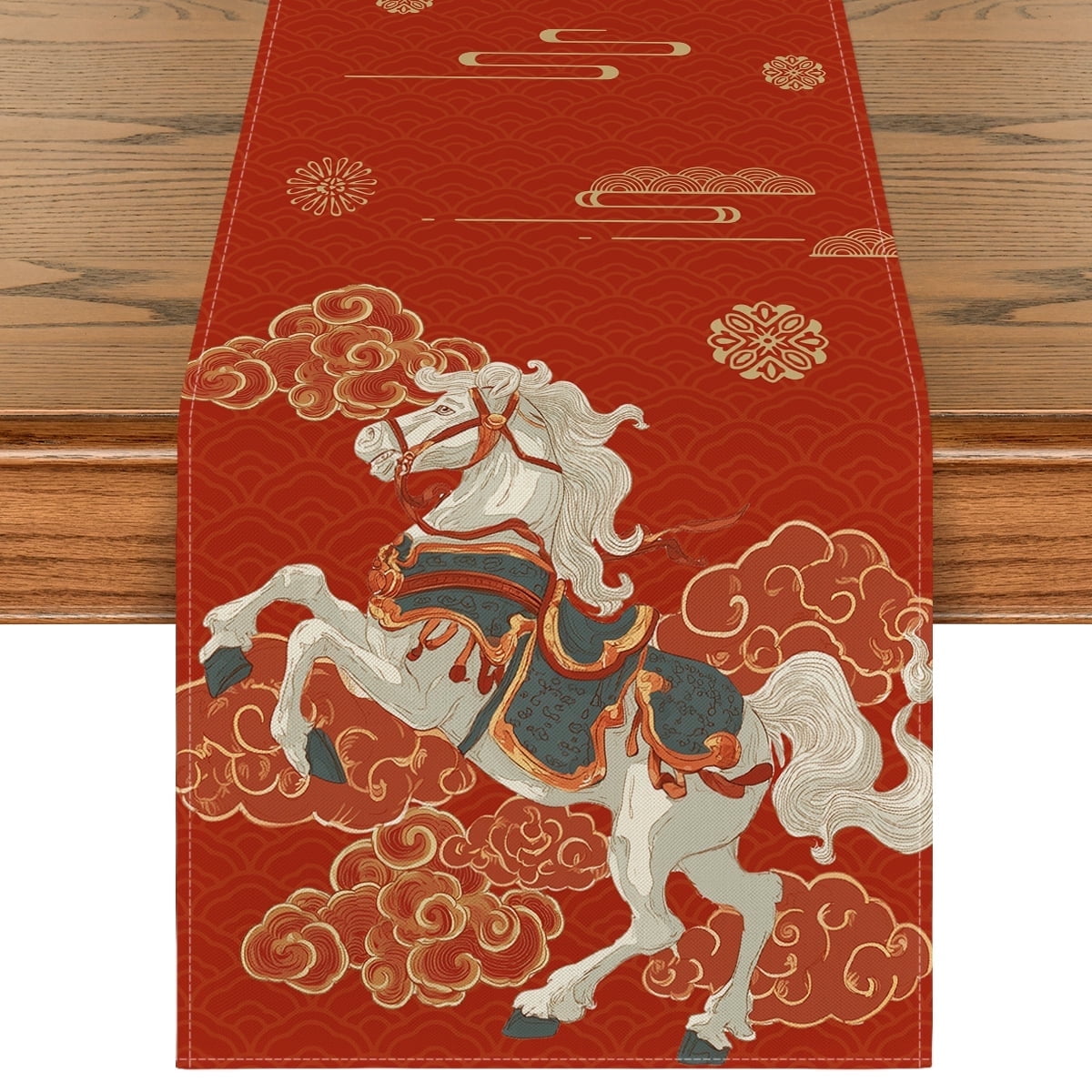 Sm:)e Happy 2026 Chinese New Year Table Runner Chinese Zodiac Year of ...