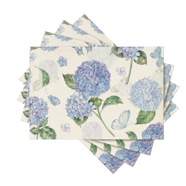 Cala Home Fragrant Spring Heat Resistant Kitchen Placemats, Set of 4 ...