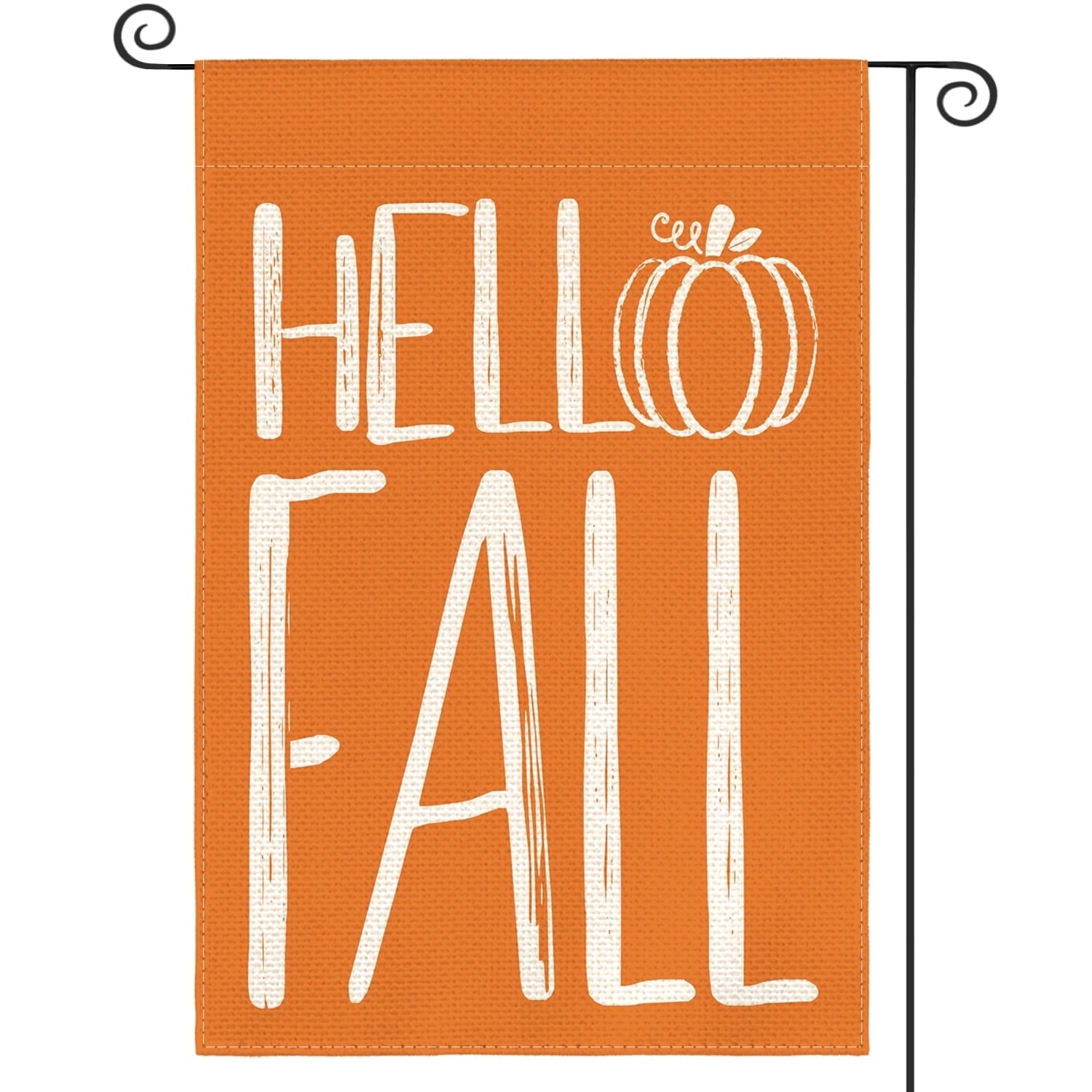 Sm:)e 12 x 18 Inch Pumpkin Polyester Fall Outdoor Flag, Double-Sided ...