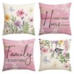 Phantoscope Outdoor & Indoor Cushion Sets, Waterproof Floral Pillow ...