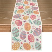 Mainstays Medallion Print Reversible Fabric Table Runner, 14" x 72" , Red Multi - Walmart.com