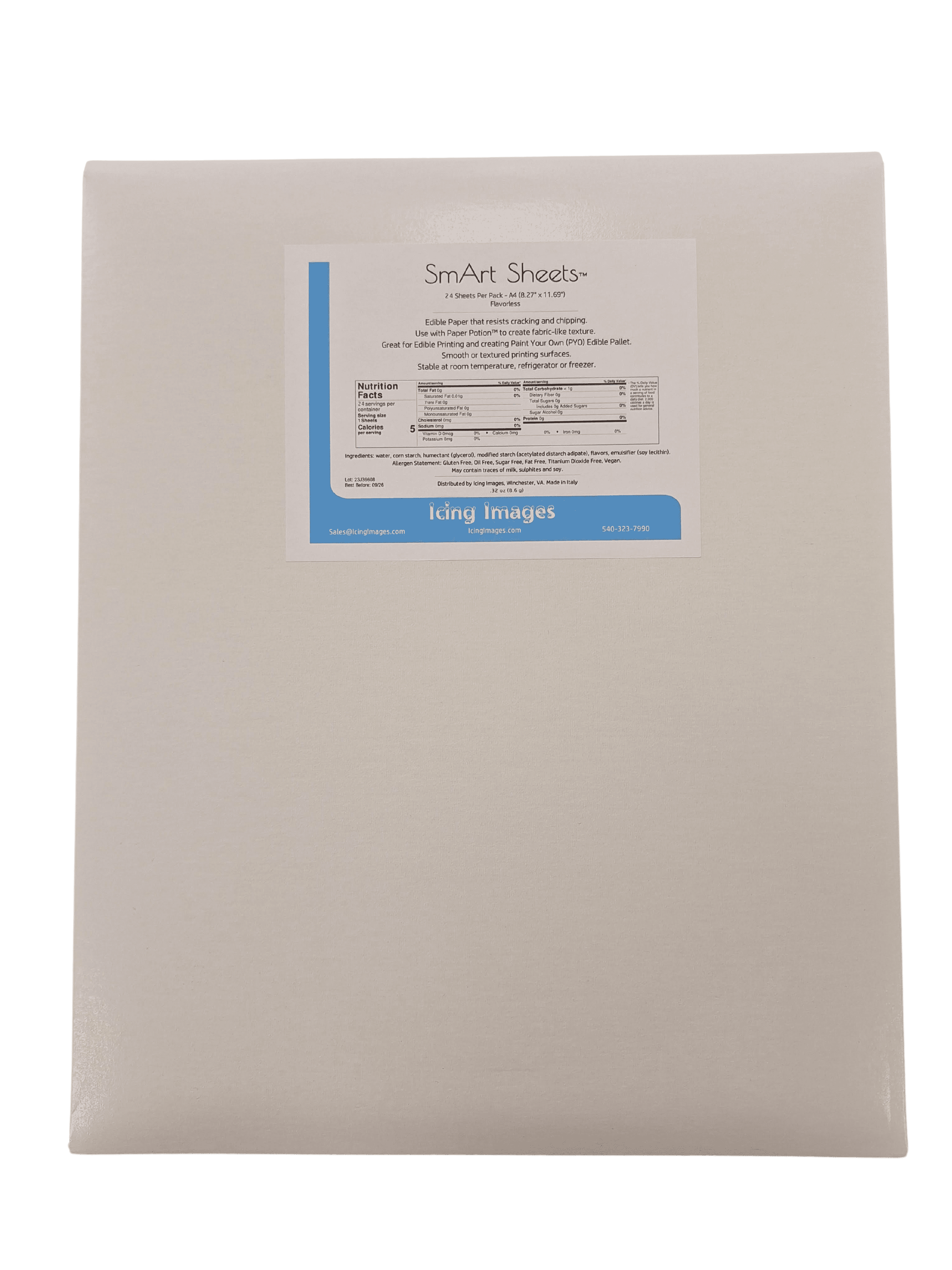 SmArt® Sheets Versatile Edible Paper (Flavorless) - 24 sheets - A4 - ***Icing Images® Genuine ...
