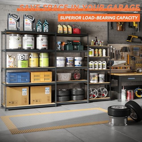Smaafit 5 Tier Storage Shelving Metal Shelving, Heavy Duty, Shelving ...