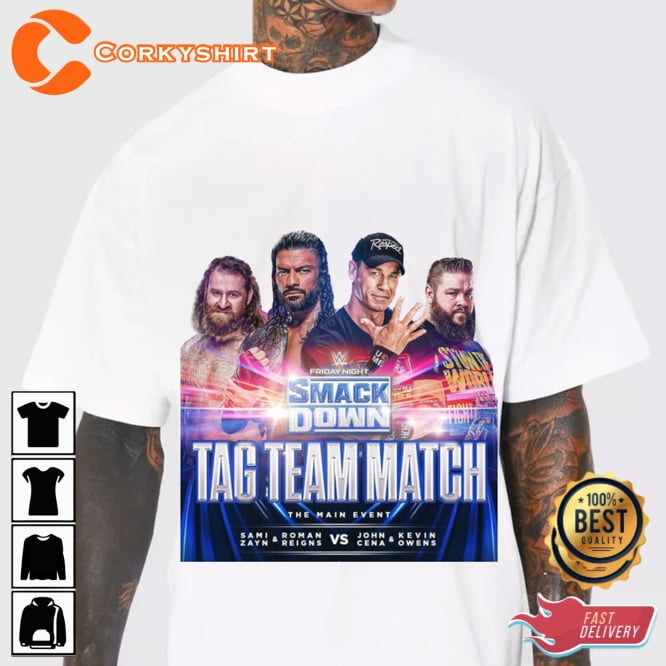 Smackdown Wwe Tag Team Match Wrestling T-shirt - Walmart.com