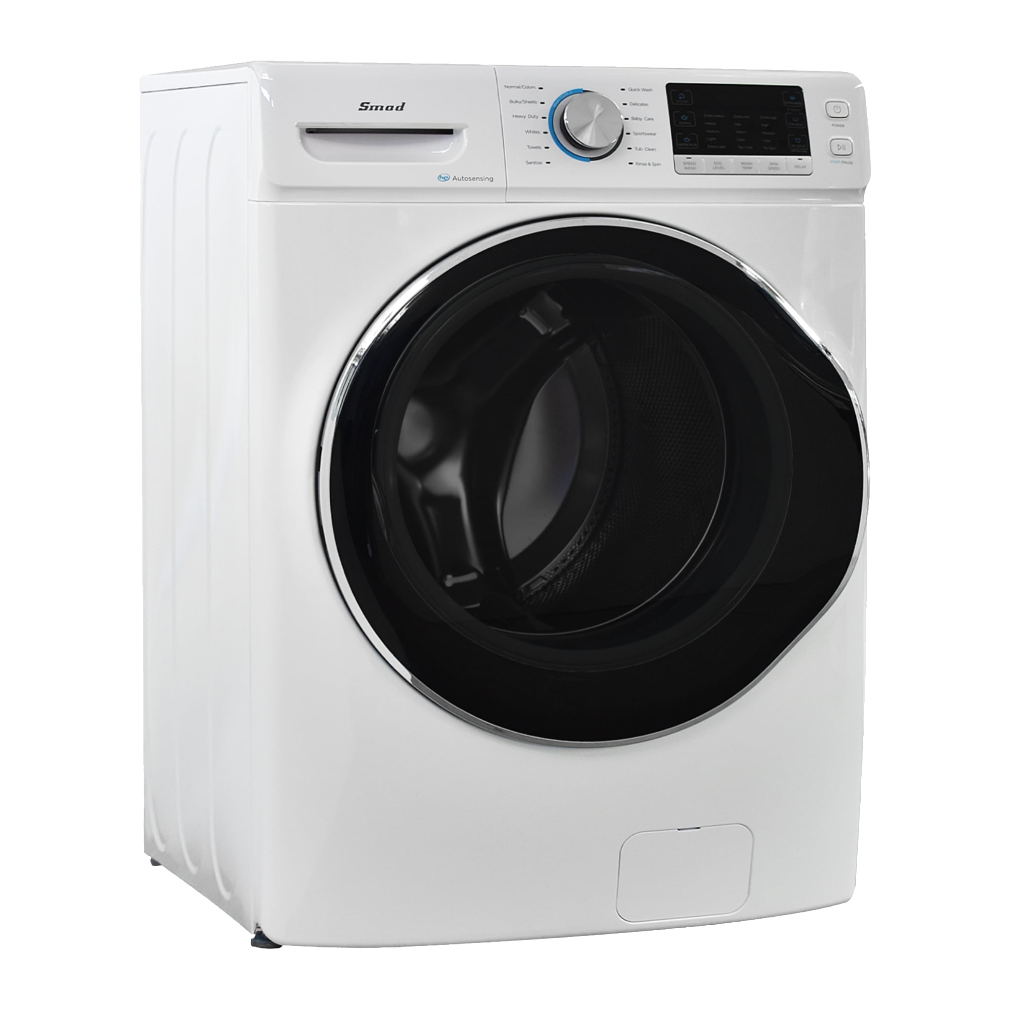 Smad 27 in 4.5 Cu ft Front Load Quick Electric Washing Machine Inverter ...