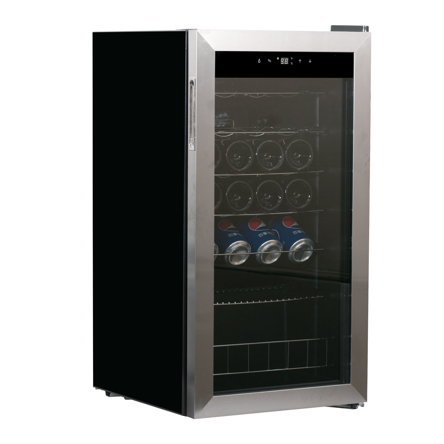 Smad 3.1 Cu ft 28 Bottles Compressor Wine Coolers Stainless Steel Door ...