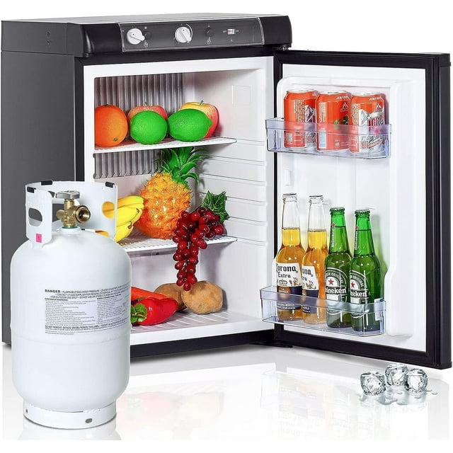 Smad Portable Electric Cooler for Campers, 3 Way Caravan Propane Fridge ...