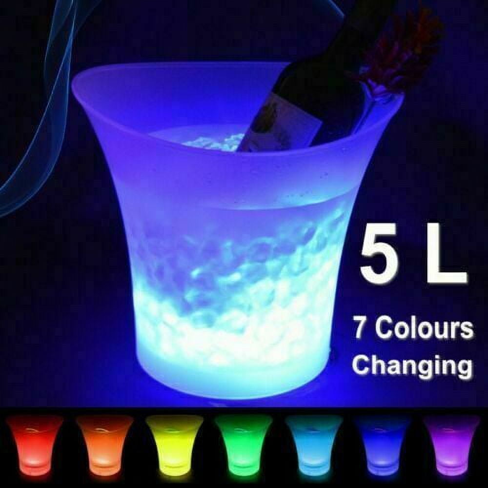 Smad 3PCS Ice Bucket Wine Cooler Champagne Drinks Beverage 7 Color 5L ...