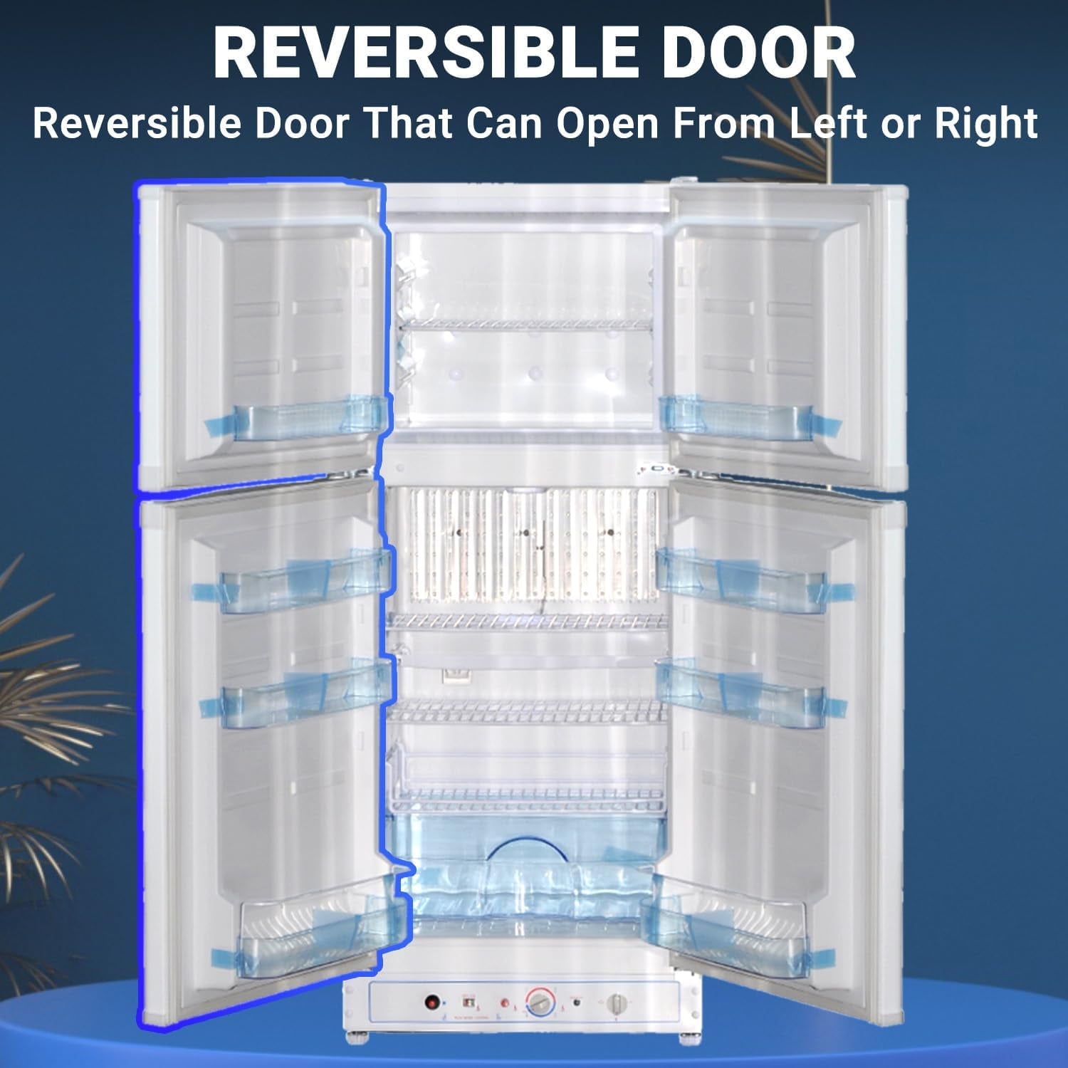 Smad 6.1 Cu.Ft Propane Refrigerator Offgrid 2 Way RV with Freezer for ...