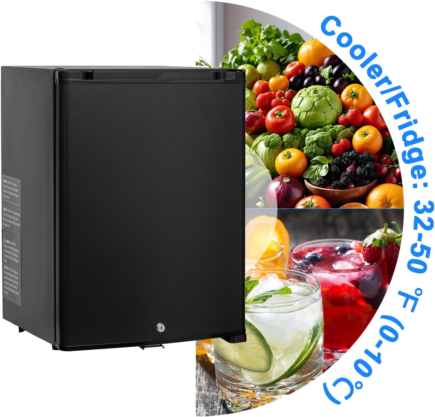 Smad Portable Mini Fridge 1.4 cu ft 12V 110V - Must-Have for RV and ...