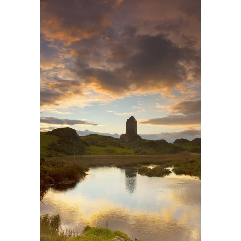 Smailholm Tower; Scottish Borders Scotland Poster Print - Walmart.com