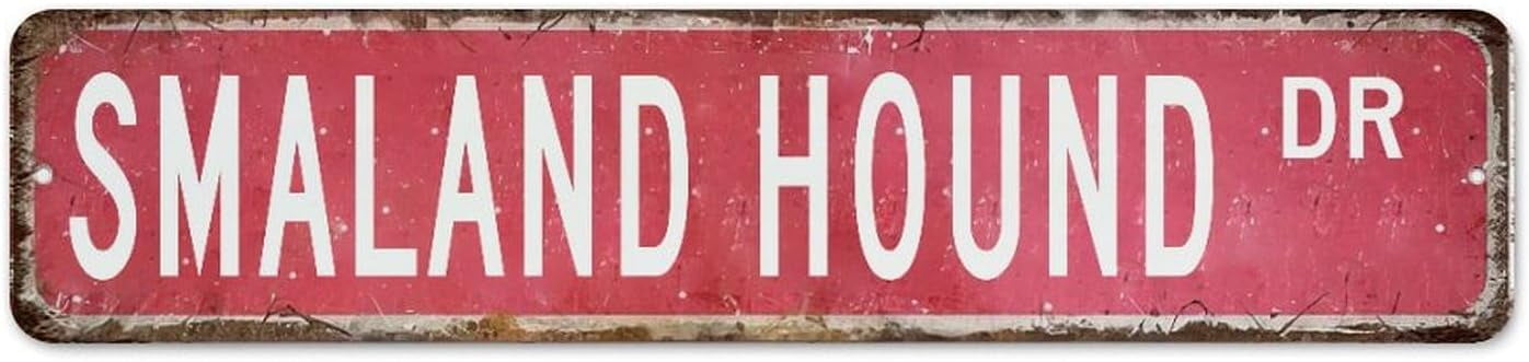 Smaland Hound 4"x16" Metal Signs Outdoor Rustic Gate Coffee Bar Laundry ...
