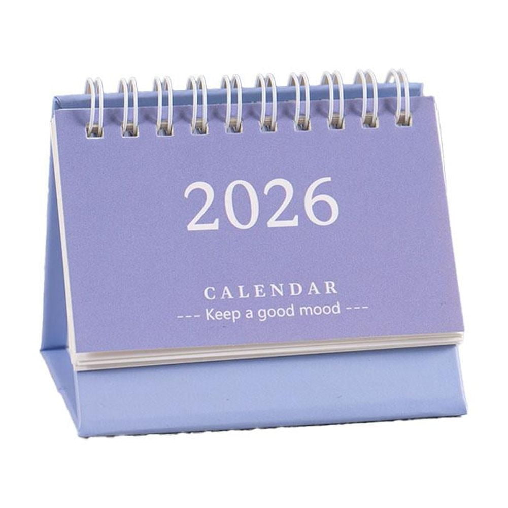 Small 24-Month Desk Calendar from July 2025 to June 2027, Paper Desktop ...