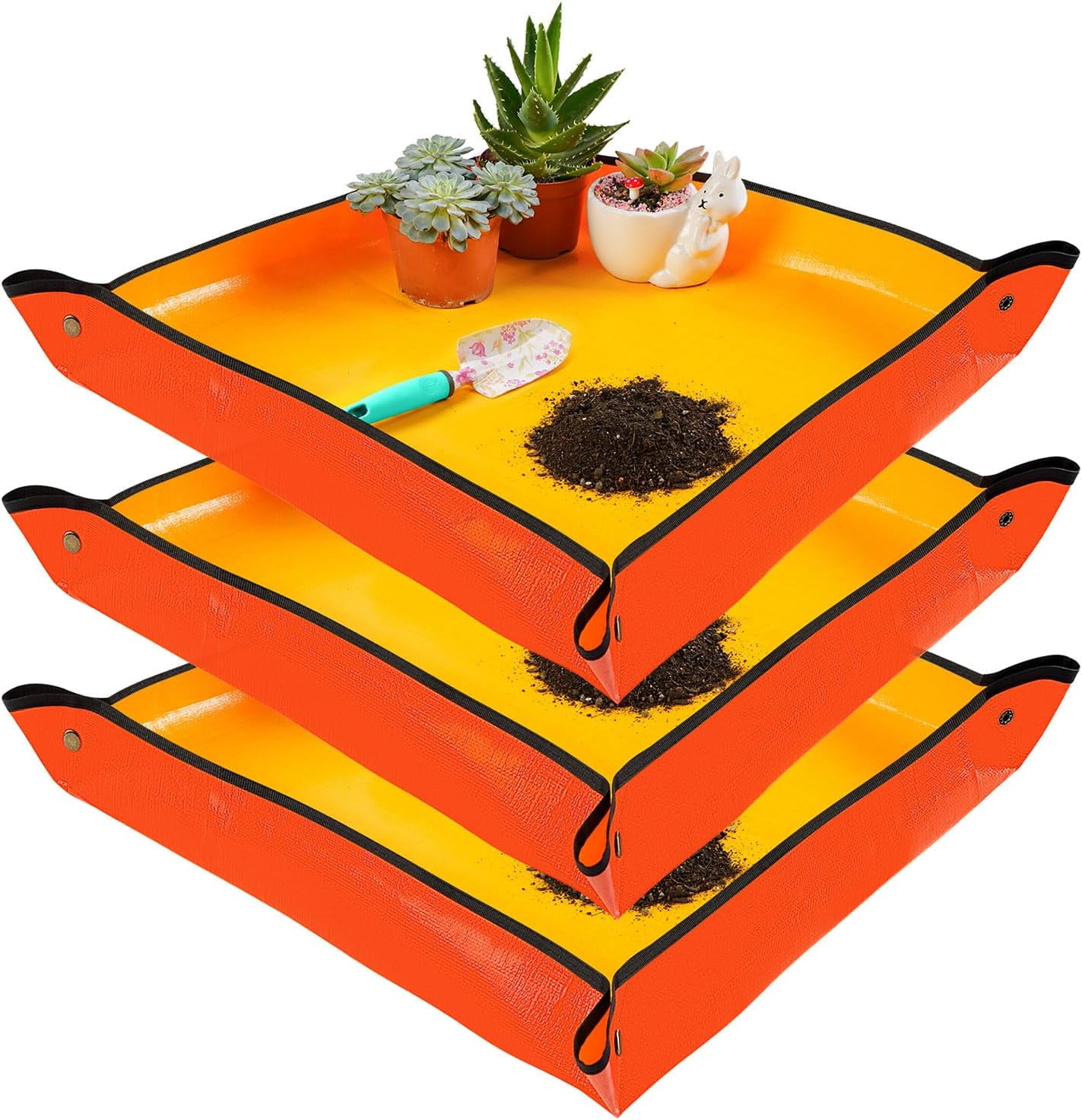 Small 26.8" X 26.8"Repotting Mat for Indoor Plant Transplanting Control ...