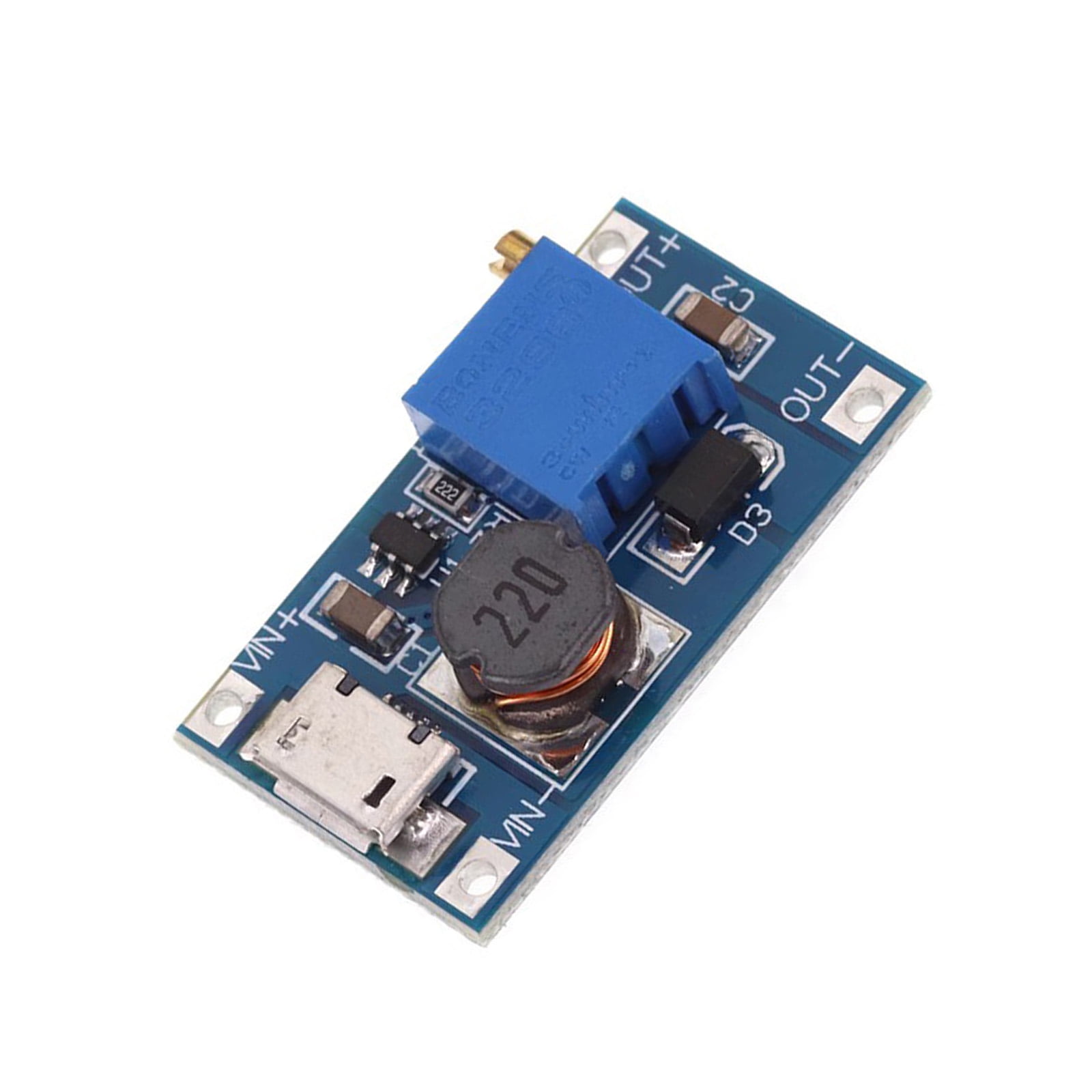 Small 2A Adjustable Boosting Module Step Up Converters Board with ...