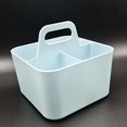 Small 3 Compartment Caddy Organizer Desk Stationery Storage Box with ...