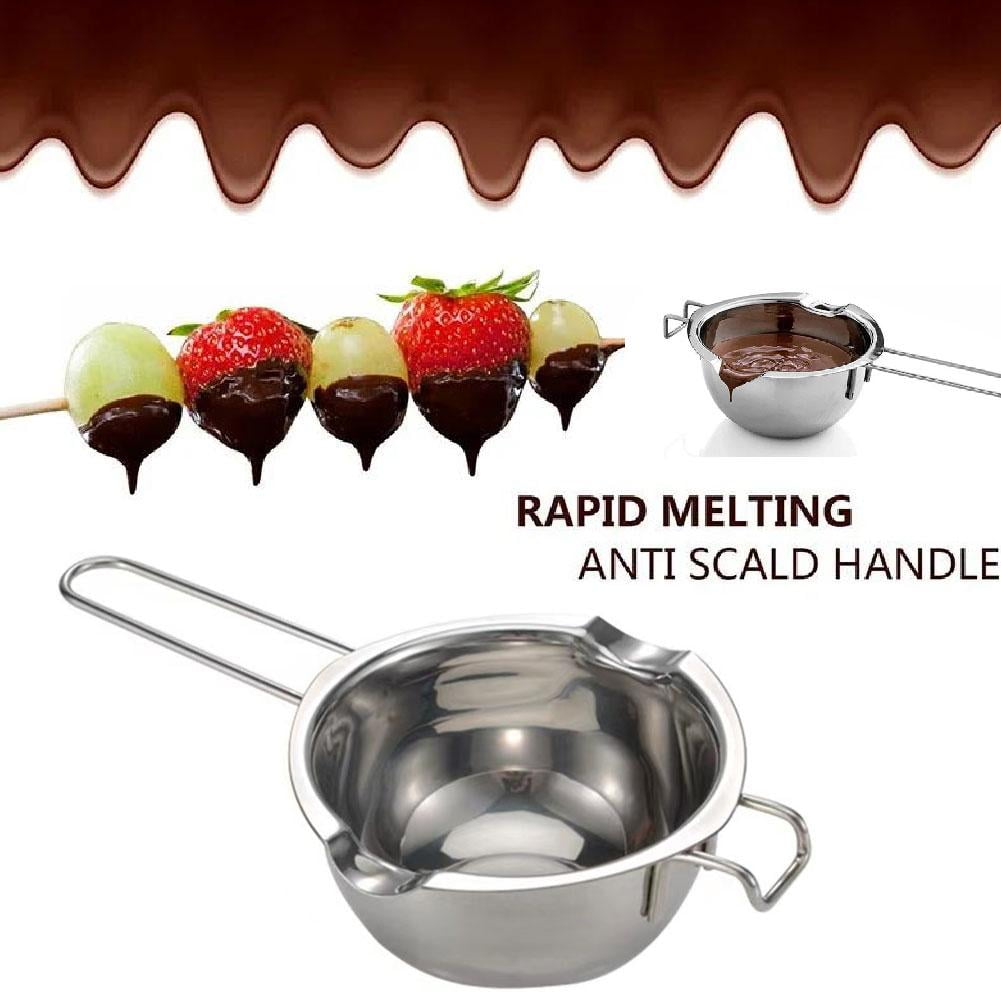 Small 400 Ml Stainless Steel Handle 304 Stainless Steel Chocolate ...