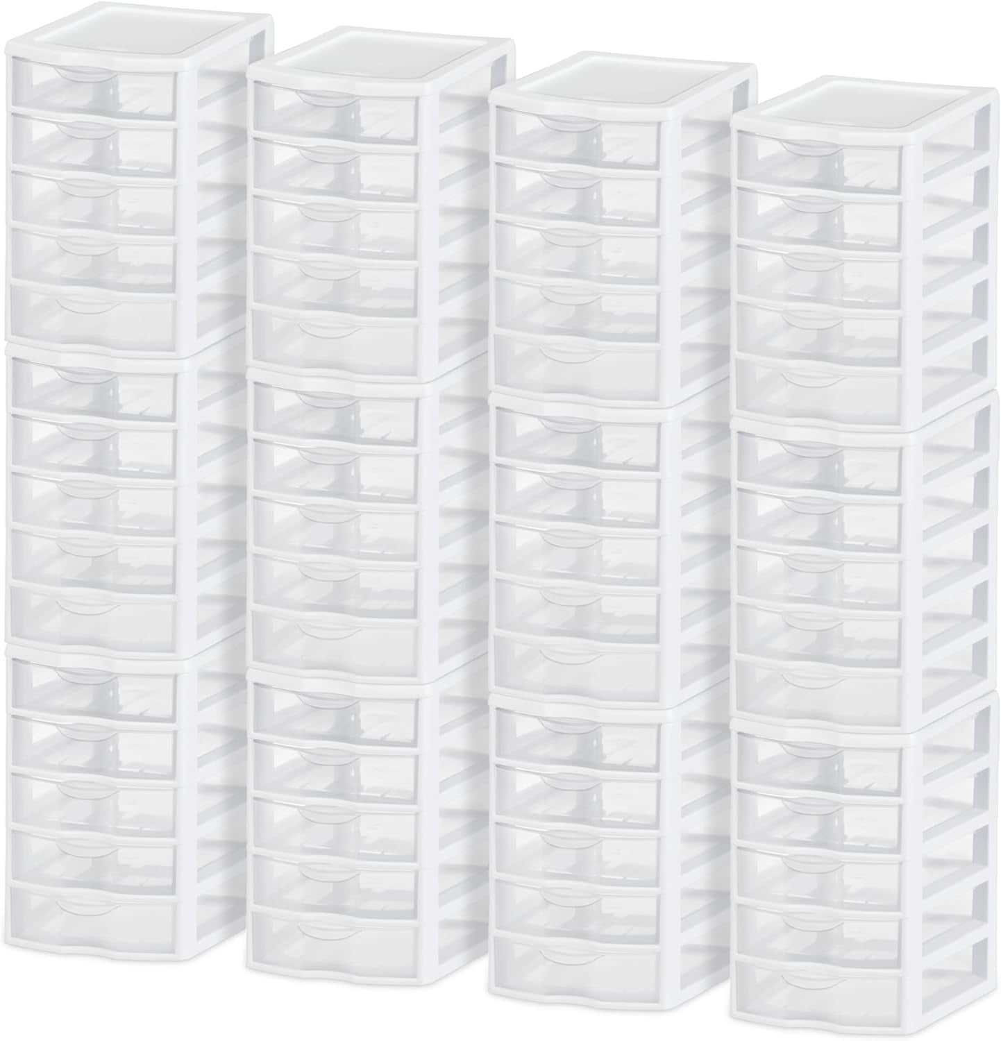 Small 5 Drawer Desktop Storage Unit, Tabletop Organizer for Desk ...