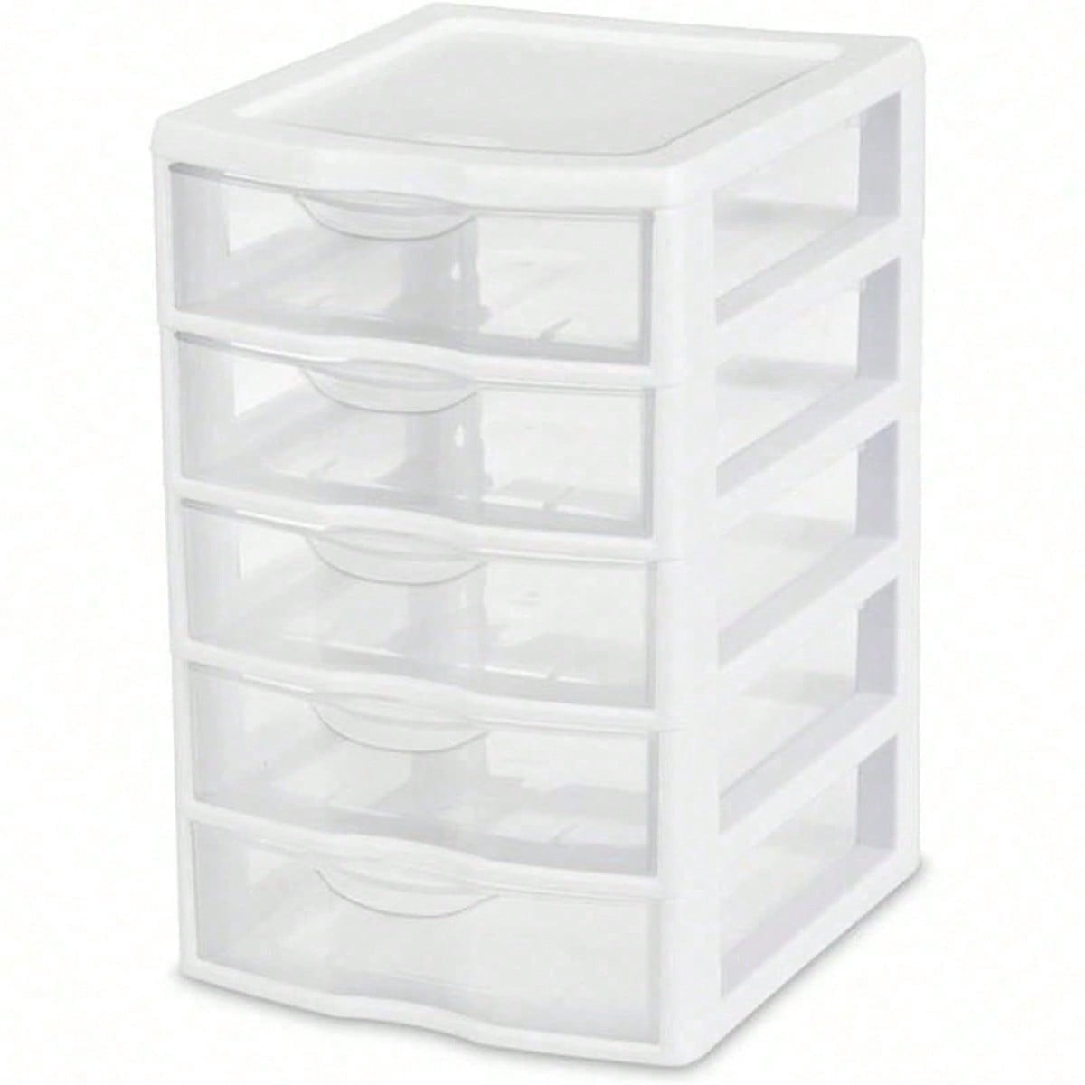 Small 5 Drawer Desktop Storage Unit, Tabletop Organizer for Desk ...