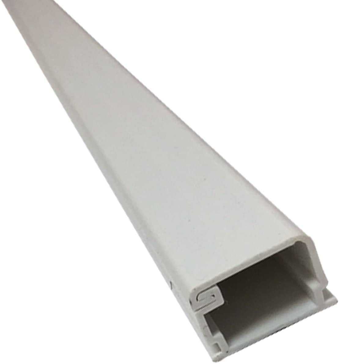 Small 5 Foot Latching Surface Cable Raceway - Channel Size: 0.5"W x 0. ...