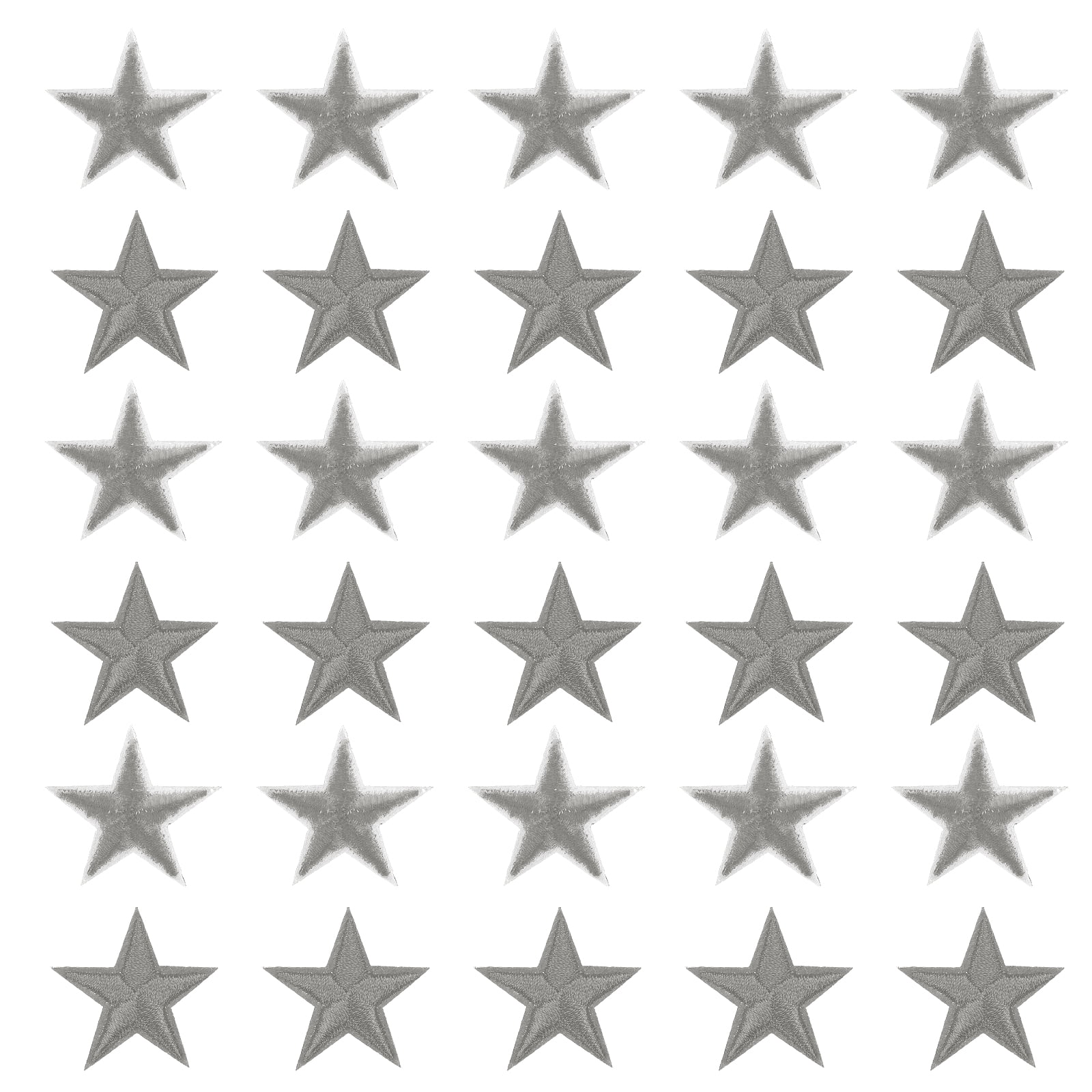 Small 5Star Iron on Patches Embroidered Sew Patches Appliques Garment ...