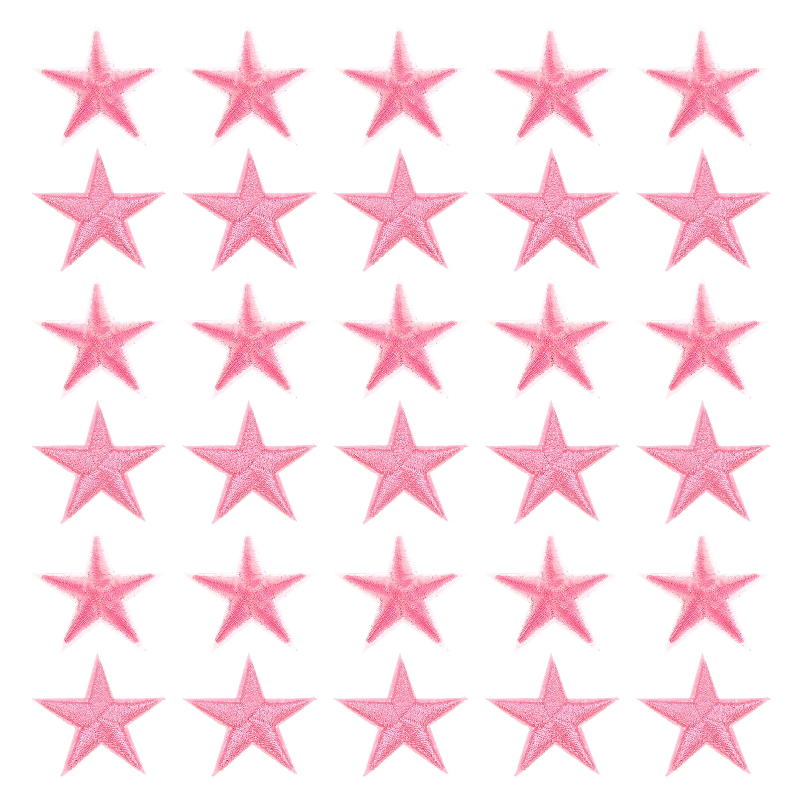 Small 5Star Iron on Patches Embroidered Sew Patches Appliques Garment ...