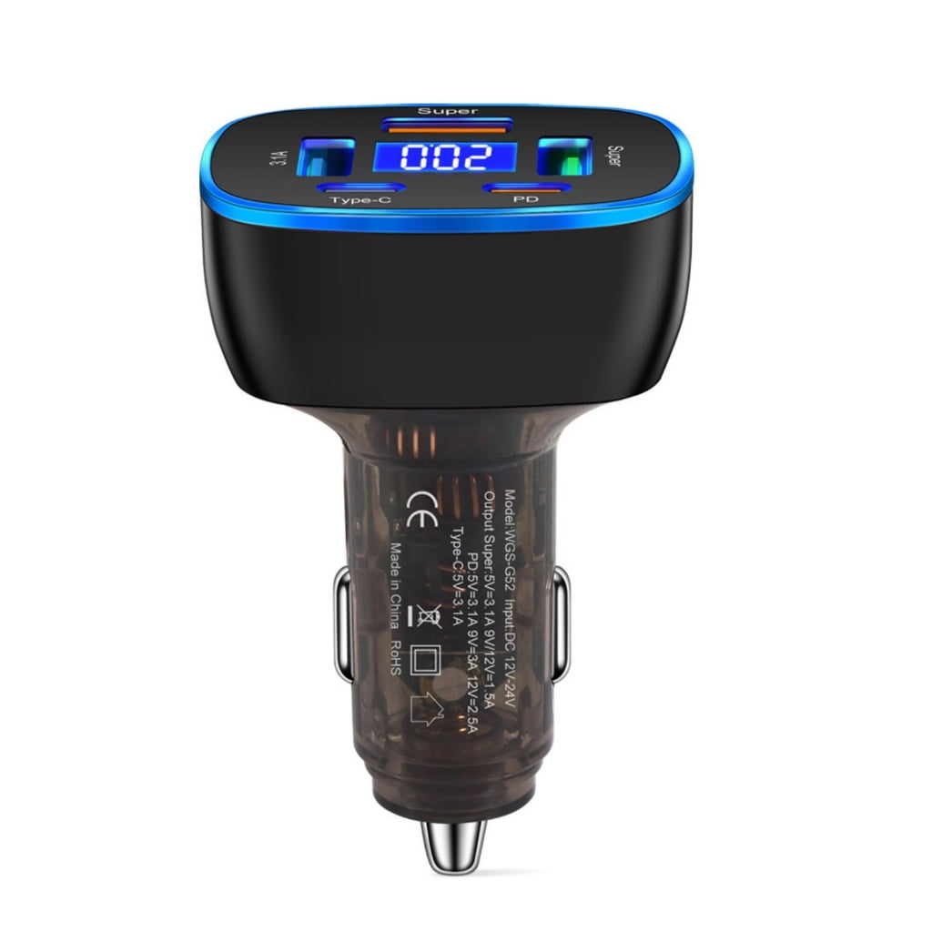Small 75W 3 Port USB Car Charges Adapter Speed Charging Adapter ...
