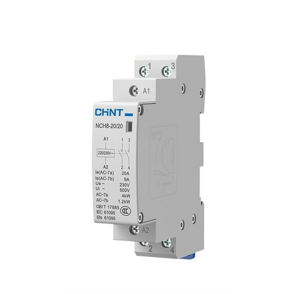 Small AC contactor 220v single-phase NCH8-20/20 silent rail contactor ...