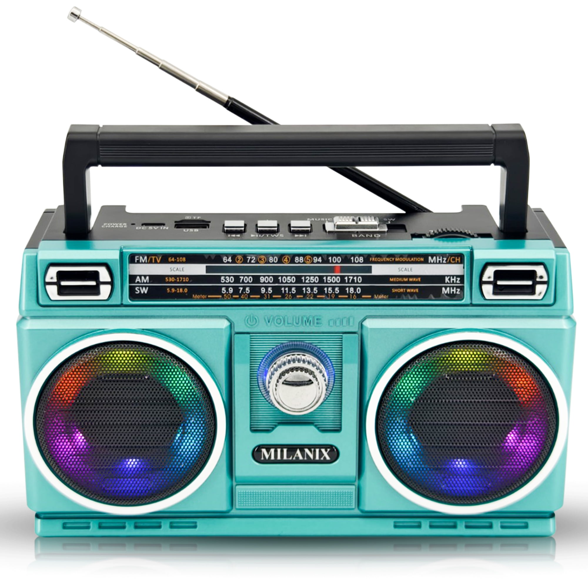 Portable AM/FM Radio with Bluetooth, USB, Rechargeable Battery, Long ...