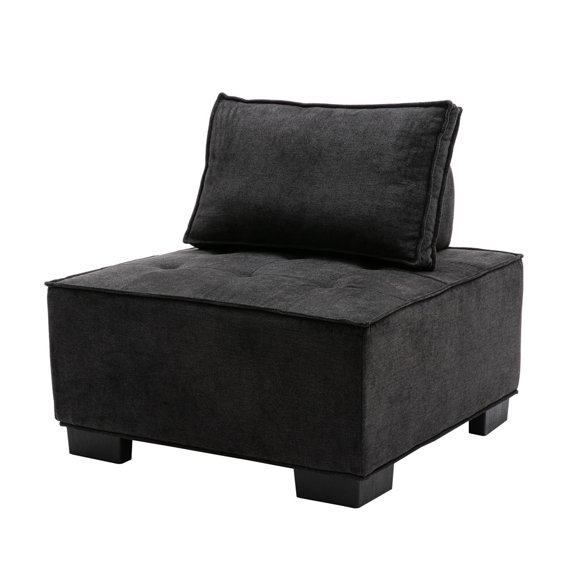 Small Accent Chair Modern Upholstered Chair Leisure Sofa Padded Seat ...