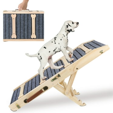 MOPHOTO Adjustable Pet Ramp,Folding Dog Ramp,Anti-Slip Dog & Cat Ramp ...