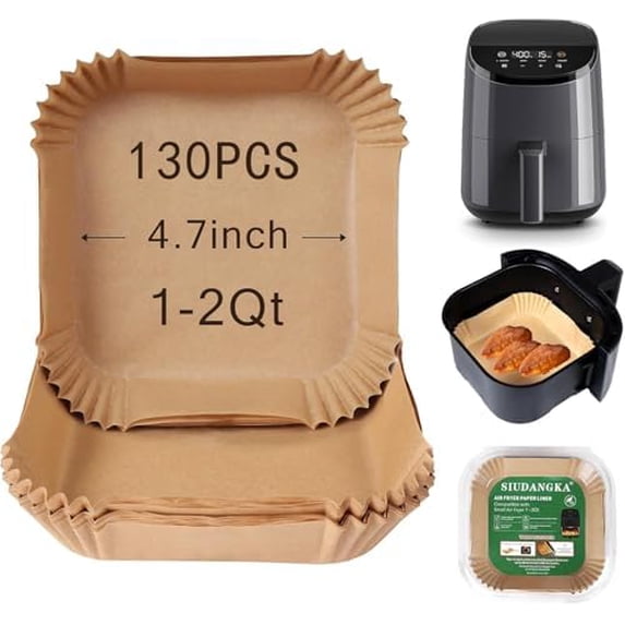 Small Air Fryer Liners Disposable Compatible with COSORI 2.1 Qt Air ...