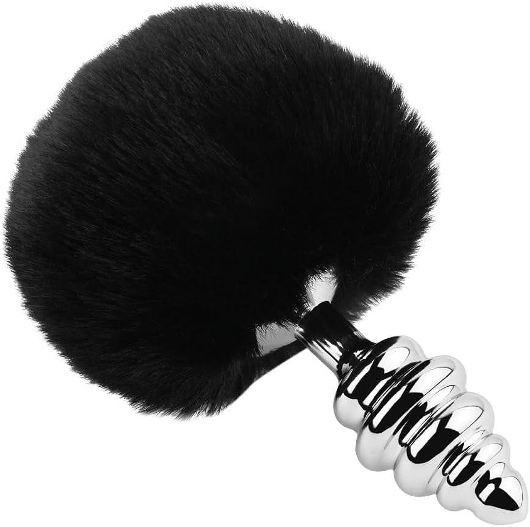 Small Anal Plug With Rabbit Bunny Tail Sex Toys Butt Plug For Cosplay Stainless Steel Anal