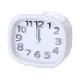 Small Analog Travel Alarm Clock, Square Small Bed Compact Travel Quartz ...