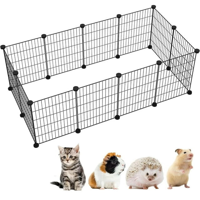 Small Animal Cage Indoor, Pet Playpen Portable Metal Wire yd Fence ...