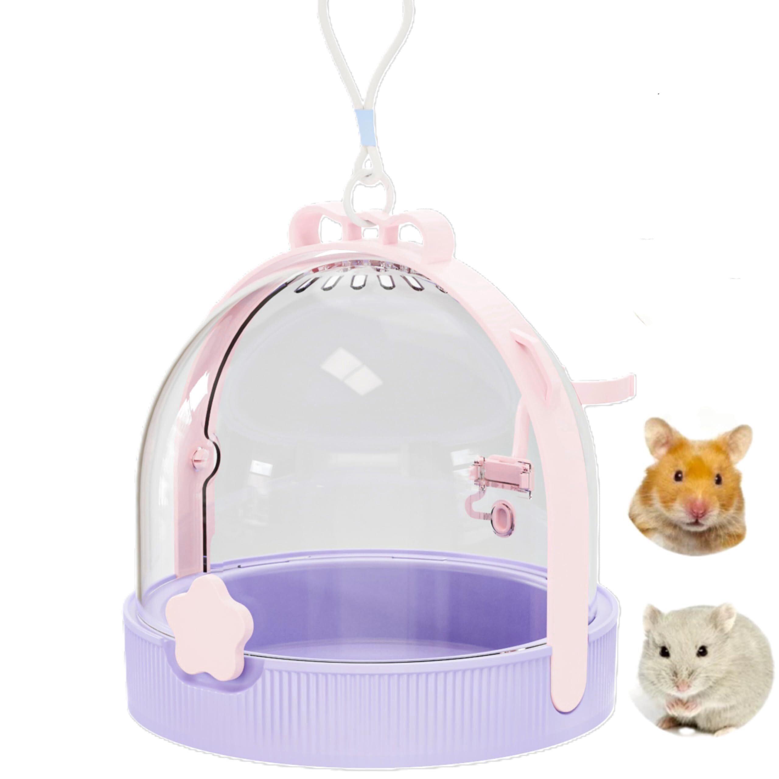 Small Animal Carrier, Travel Carry-Out Cage with Warm Plush Pads and ...