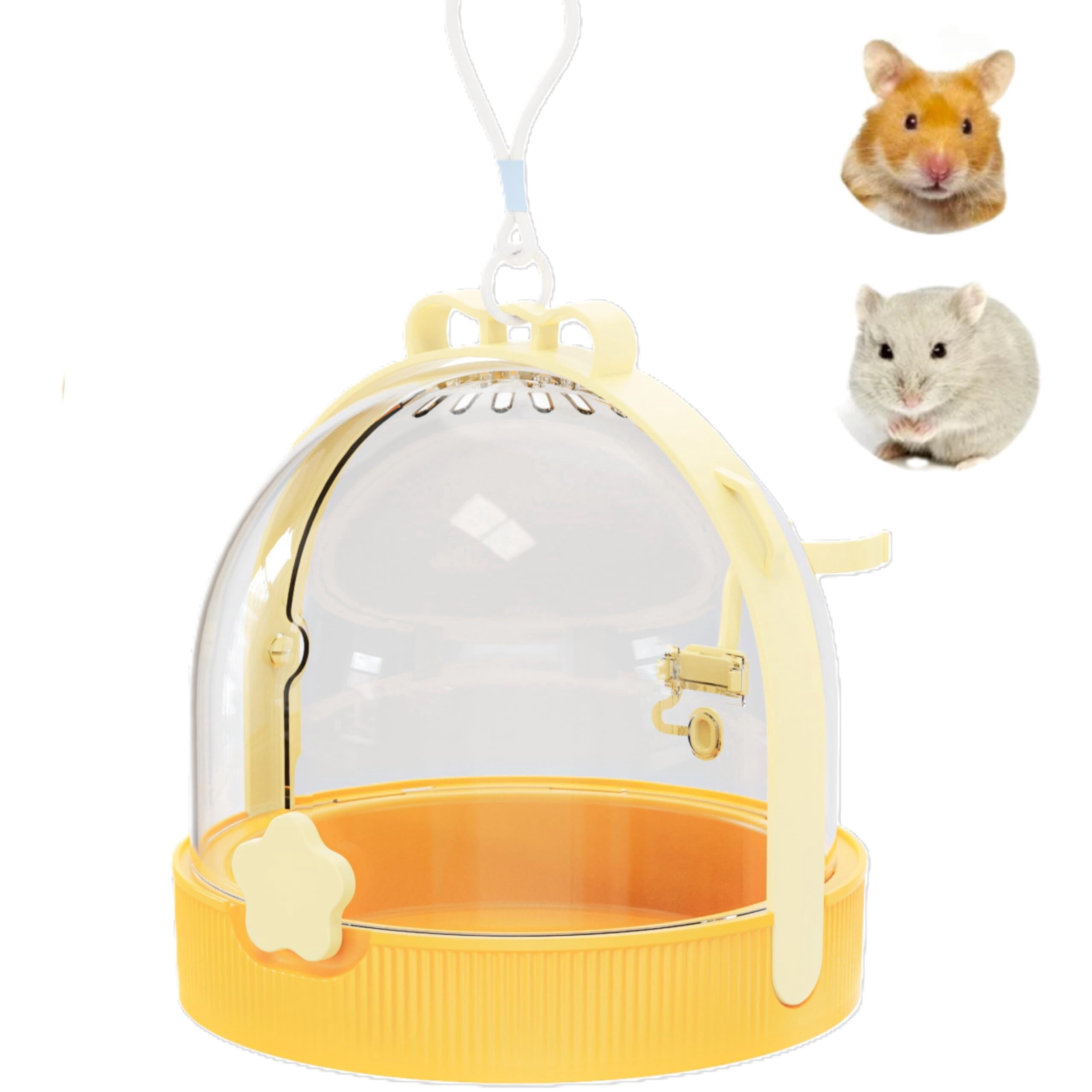 Small Animal Carrier, Travel Carry-Out Cage with Warm Plush Pads and ...