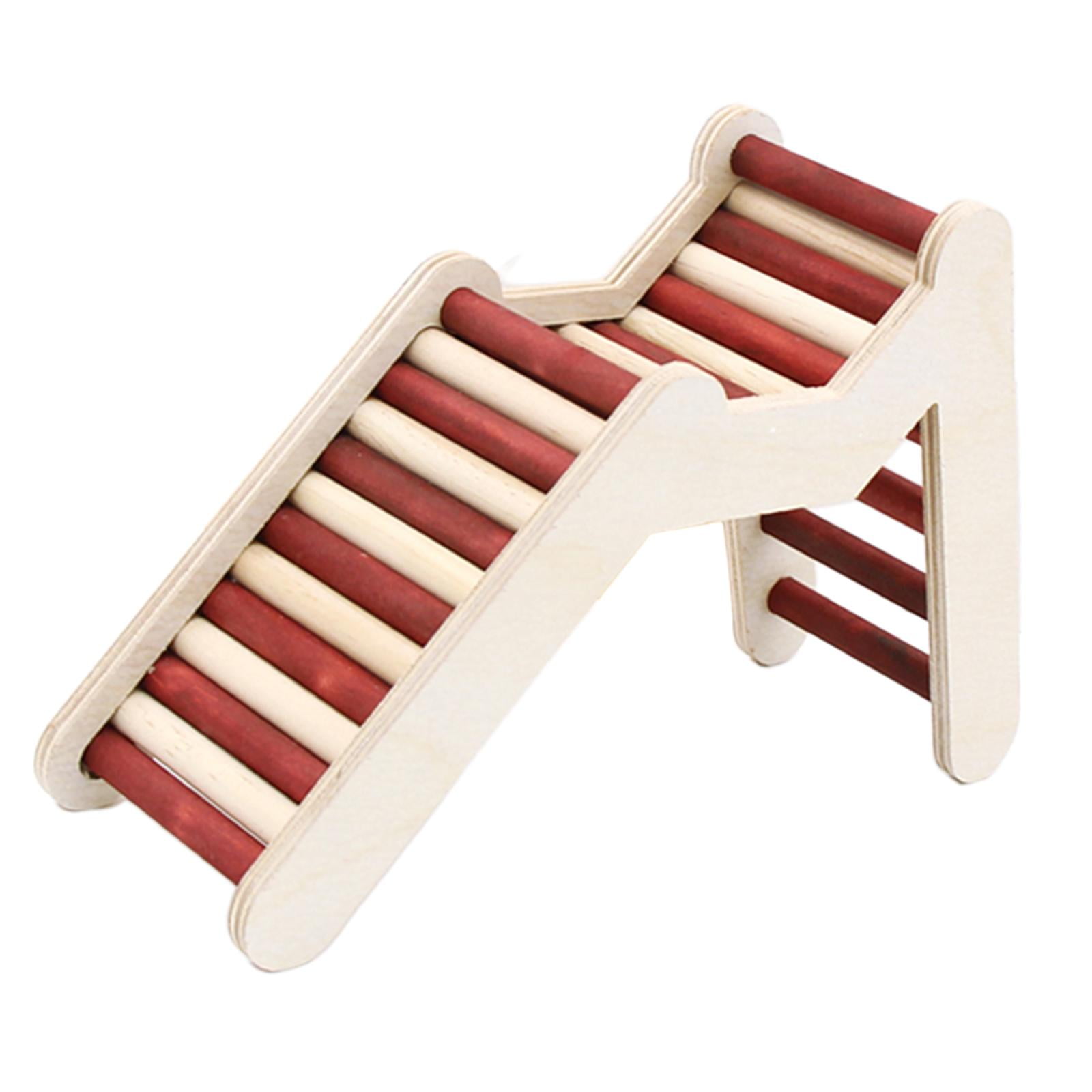 Small Animal Climbing Toys, Wooden Bridge Ladder for Hamsters Gerbils ...